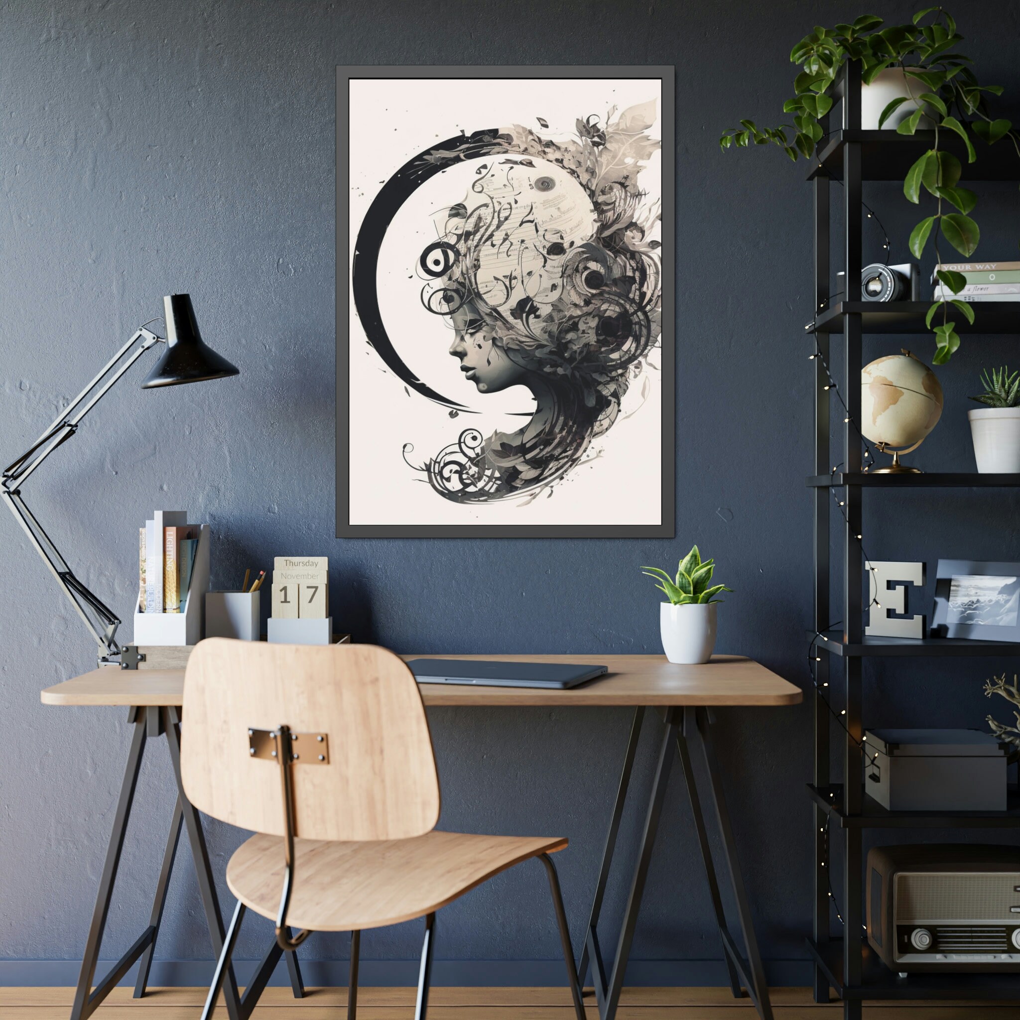 Introducing Our Stunning Abstract Art Piece in Black and White - Etsy