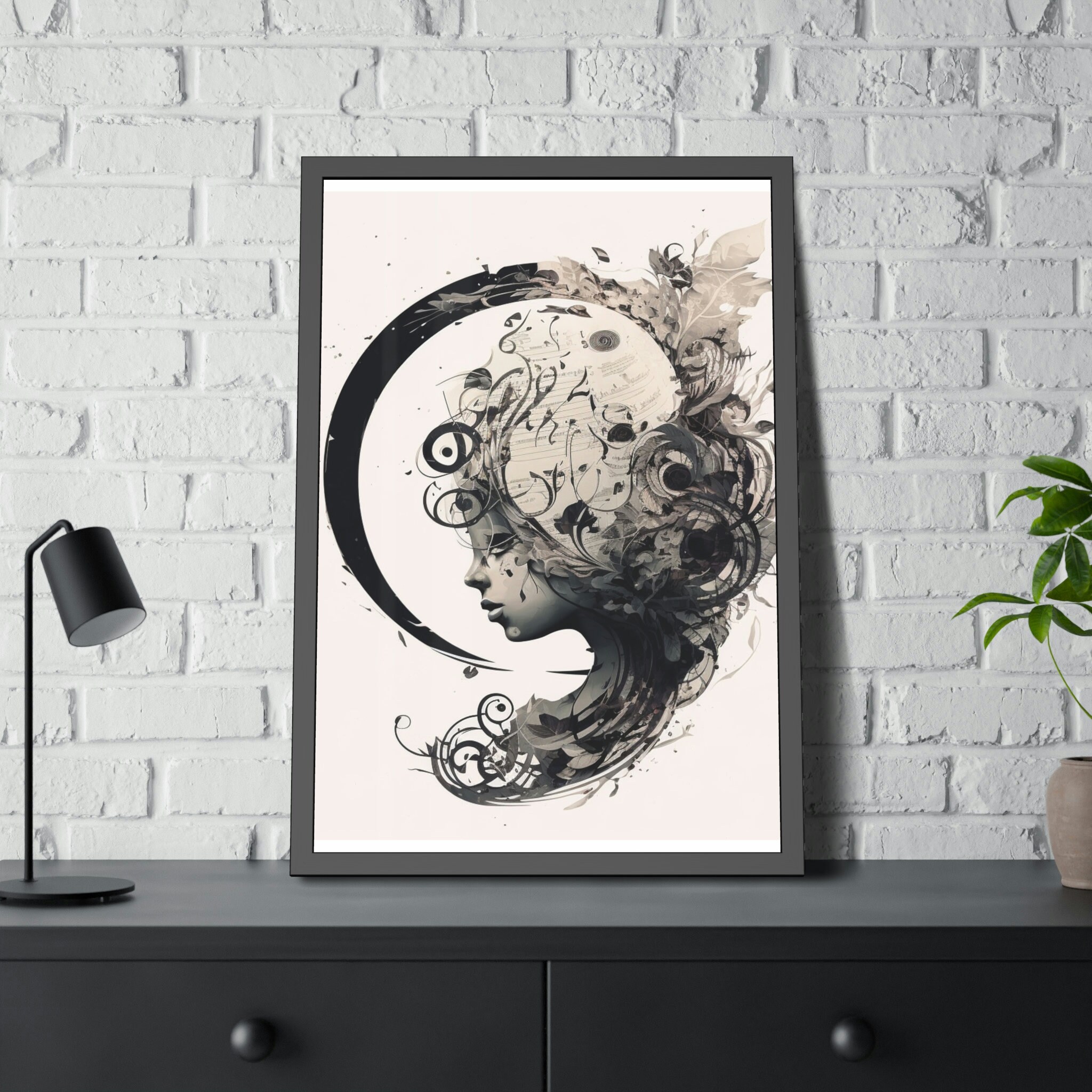 Introducing Our Stunning Abstract Art Piece in Black and White - Etsy