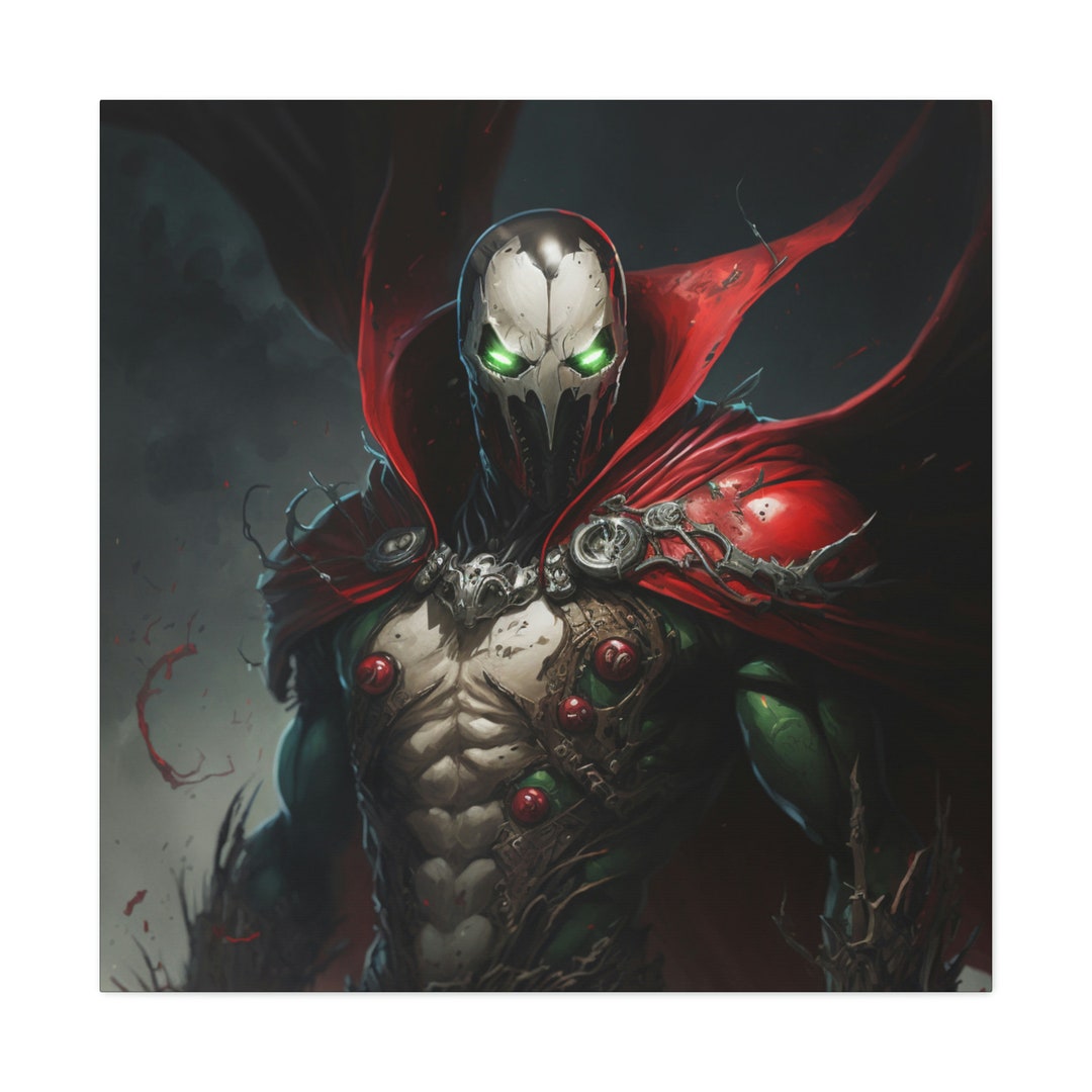 Introducing Our Stunning Canvas of Spawn, a Must-have for Any Fan of the Popular Comic Book ...