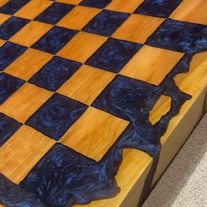 Customizable Epoxy Resin Chess Board - Etsy