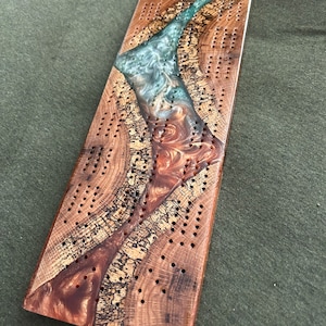 Customizable Epoxy Resin Cribbage Board - Etsy