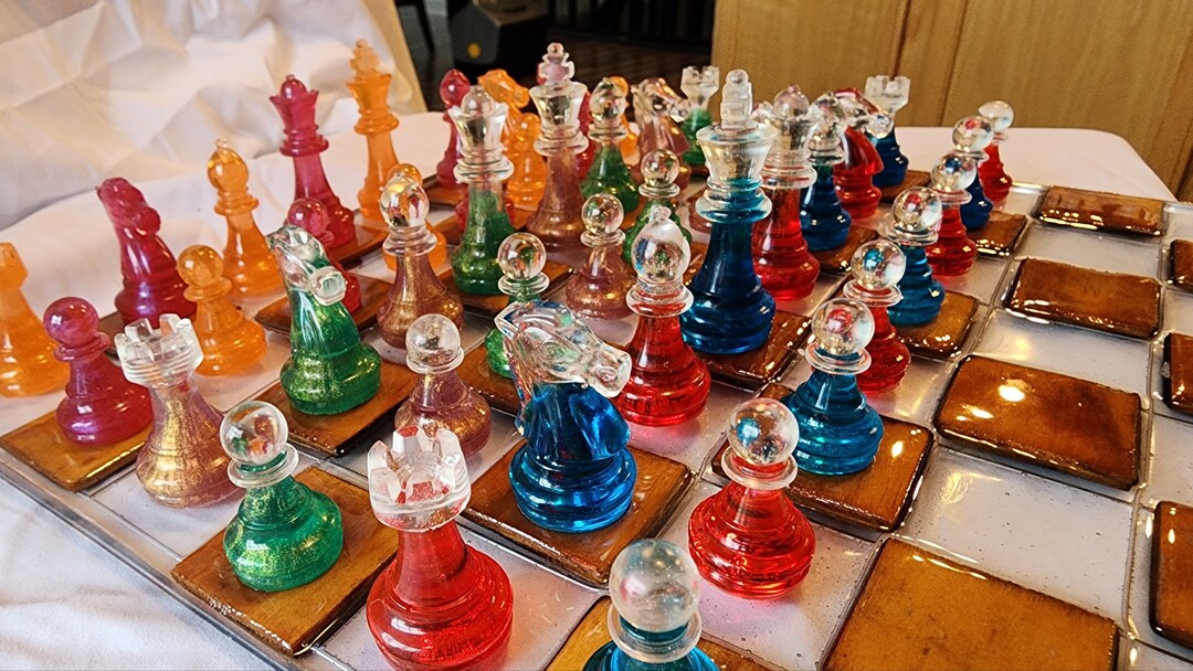 Epoxy Resin Chess Pieces - Etsy