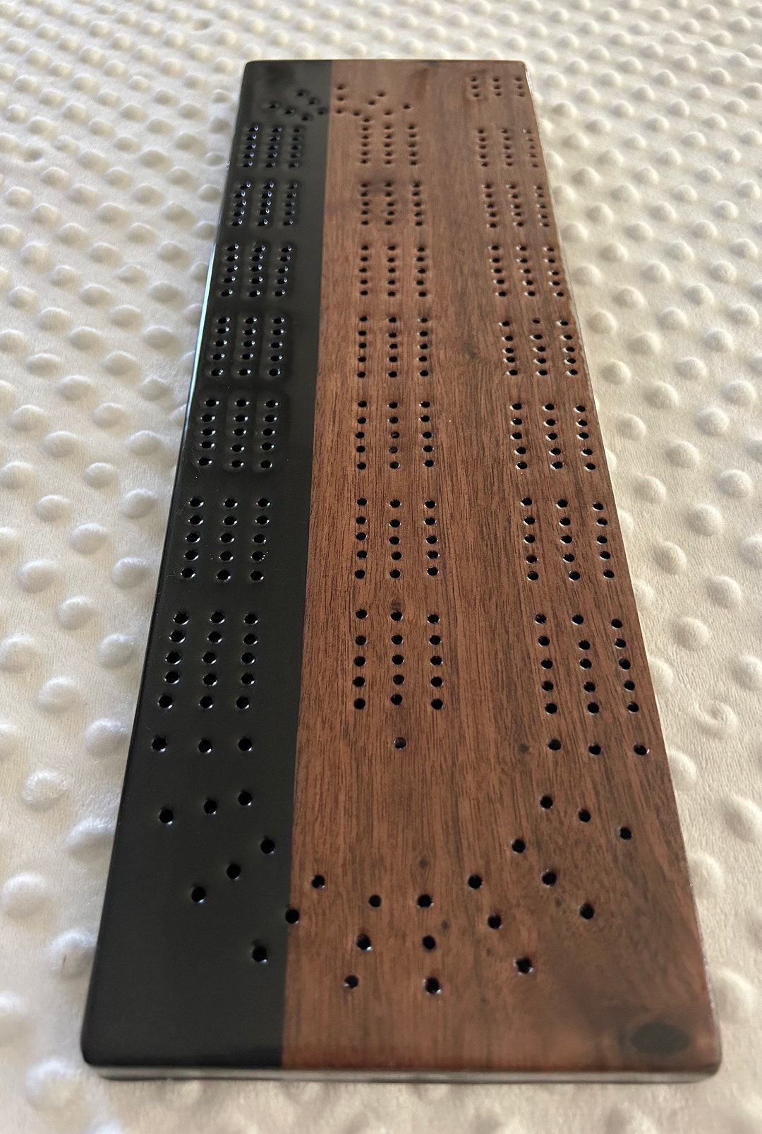 Customizable Epoxy Resin Walnut Cribbage Board - Etsy