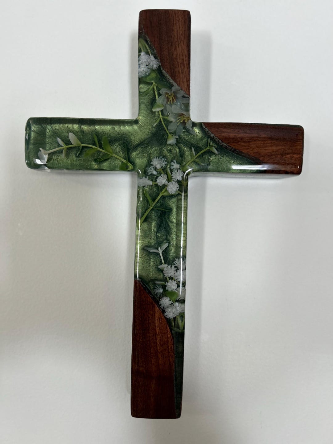 Customizable Epoxy Resin Wood/flower Crosses - Etsy