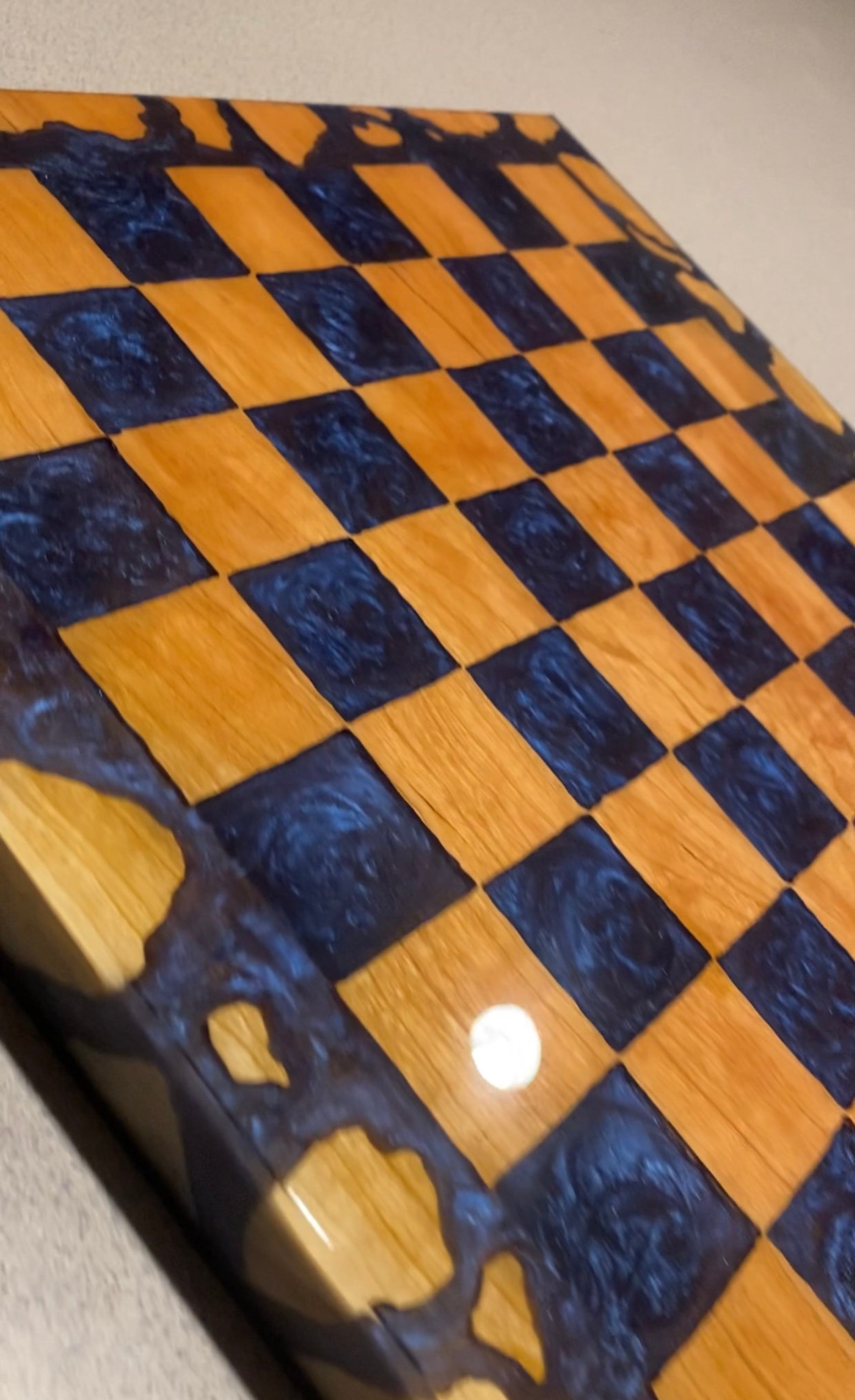 Customizable Epoxy Resin Chess Board - Etsy UK