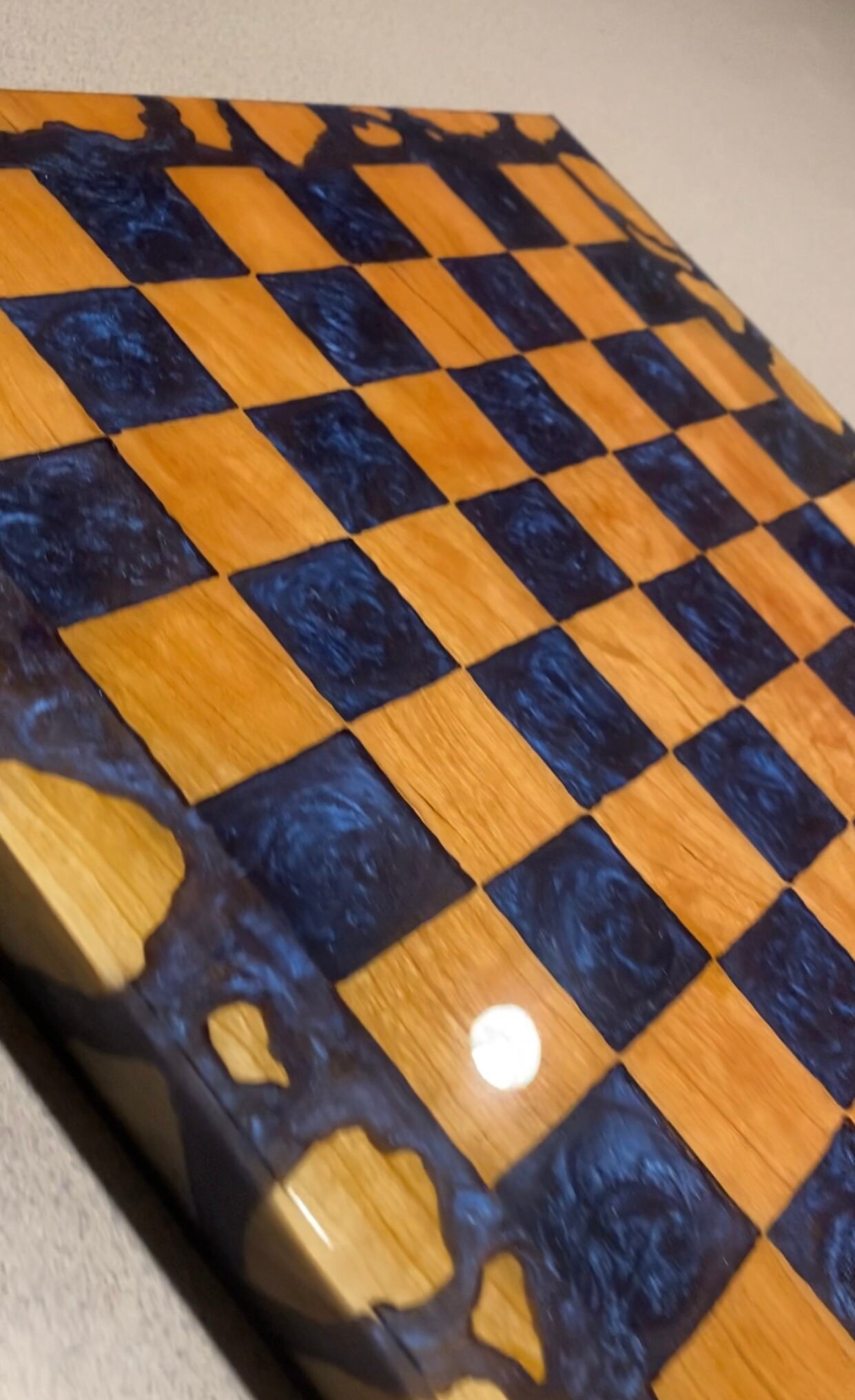 Customizable Epoxy Resin Chess Board - Etsy