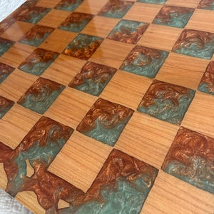 Customizable Epoxy Resin Chess Board - Etsy