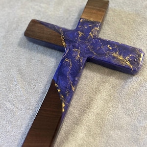 Customizable 12x8 Live Edge Epoxy Resin Cross - Etsy