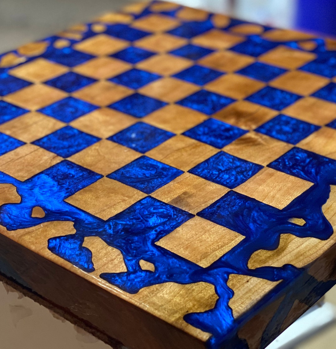Customizable Epoxy Resin Chess Board - Etsy