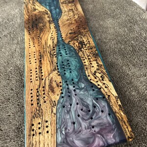 Customizable Epoxy Resin Cribbage Board - Etsy