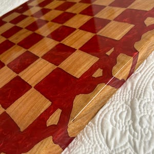 Customizable Epoxy Resin Chess Board - Etsy