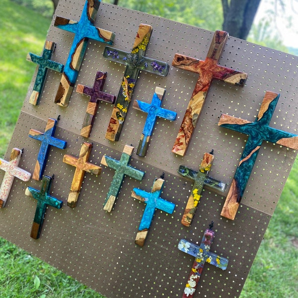 Resin Wood Cross - Etsy
