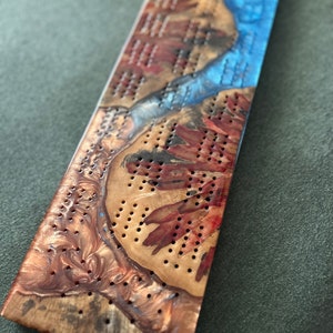 Customizable Epoxy Resin Cribbage Board - Etsy