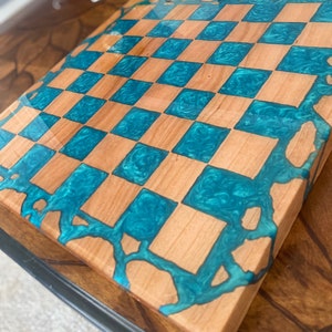 Customizable Epoxy Resin Chess Board - Etsy
