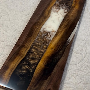 Customizable Epoxy Resin and Walnut Shelving - Etsy