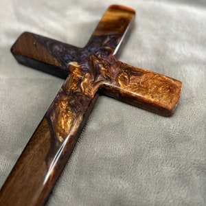 Customizable 12x8 Live Edge Epoxy Resin Cross - Etsy