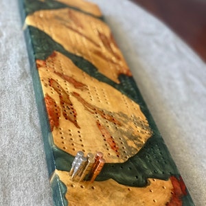 Customizable Epoxy Resin Cribbage Board - Etsy