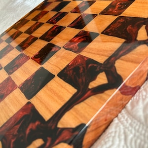 Customizable Epoxy Resin Chess Board - Etsy