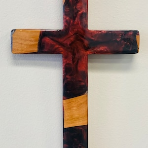Customizable 12x8 Live Edge Epoxy Resin Cross - Etsy