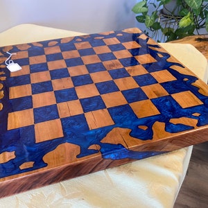 Customizable Epoxy Resin Chess Board - Etsy