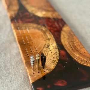 Customizable Epoxy Resin Cribbage Board - Etsy
