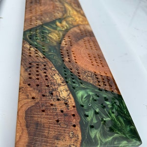 Customizable Epoxy Resin Cribbage Board - Etsy