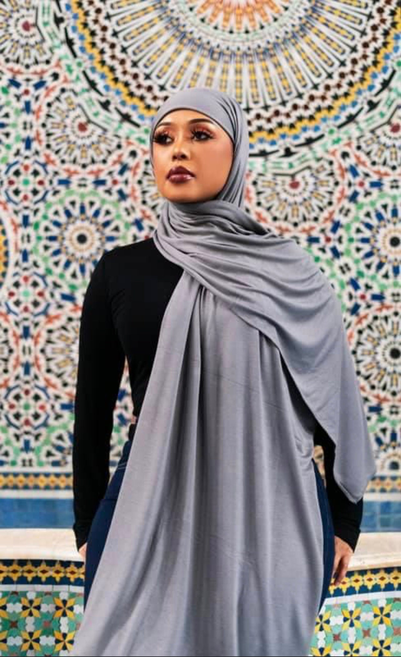 Jersey Hijab Hijab Soft Jersey Hijab Head Wrap for Women Stretch Turban ...