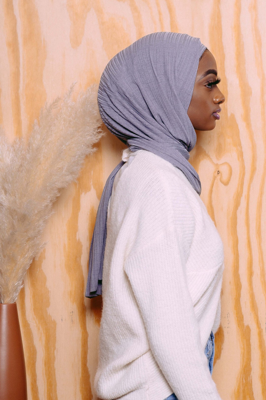 Gift for Her Hijab| Hijab Ribbed Headwrap| Scarf Jersey| Shawl Scarf ...