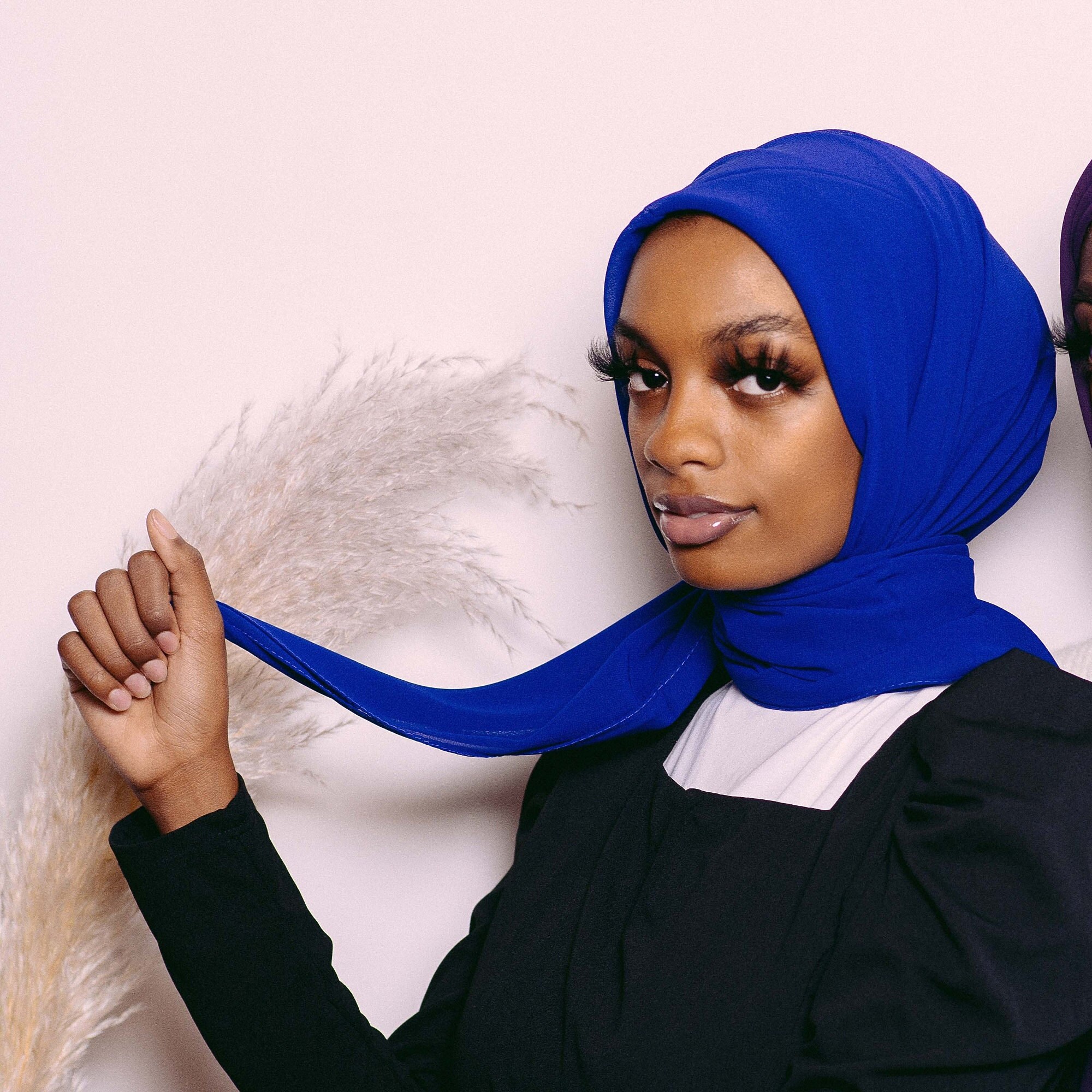 Plain Square Chiffon Hijab Shawl Wrap Head Scarf Beach Wrap Sarong ...