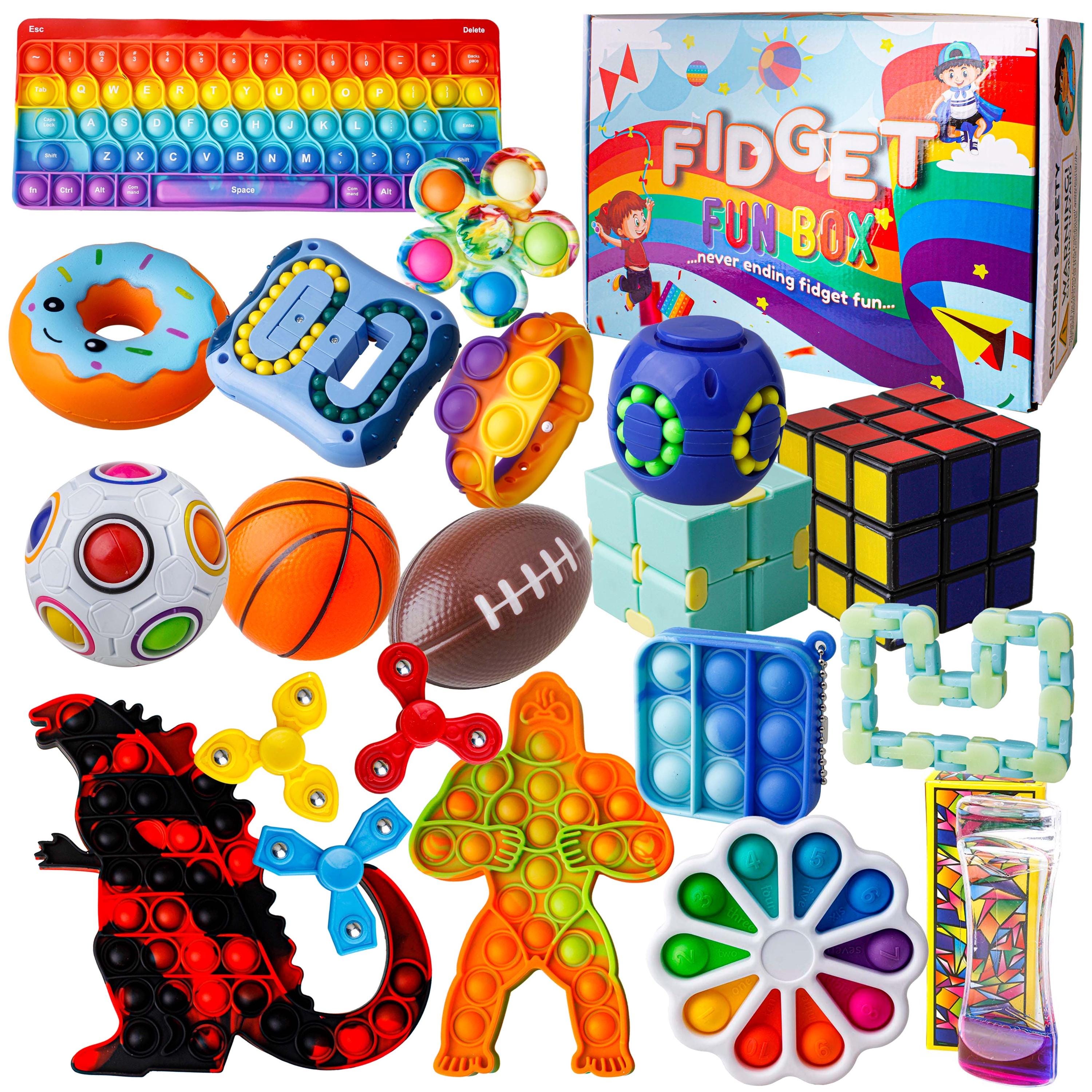 20 Pcs Fidget Toys Giftpack Stocking Stuffers for Kids, Gifts for Kids ...