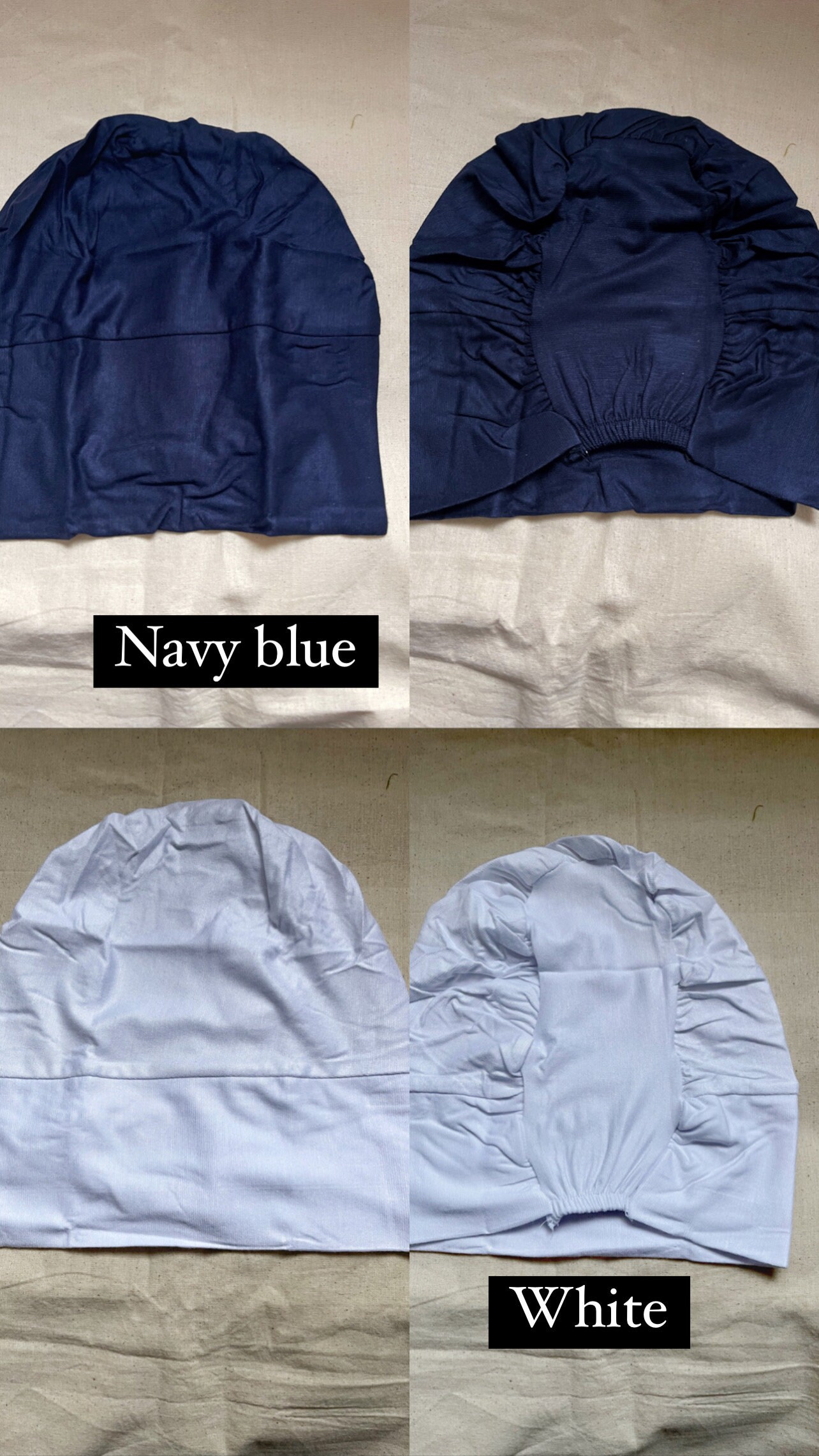 Hijab Inner Cap Bonnet Inner Cap Under Cap Bonnet Cotton Cap 100% ...