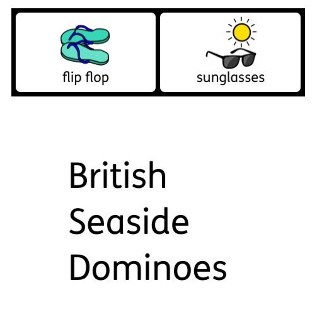 British Seaside Dominoes Game for Children, Autism Resources, Autism ...