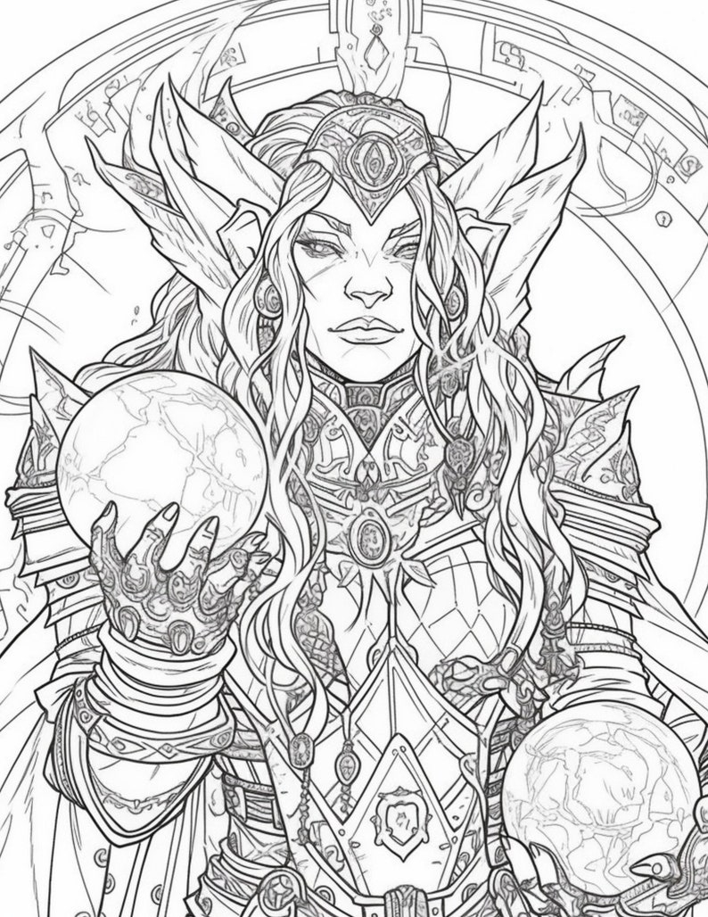 Dwarf Woman Warlocks: A Stunning Collection of 20 Beautiful Pages for ...