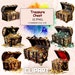 Treasure Chest Clipart PNG Bundle, Digital Scrapbooking Elements ...