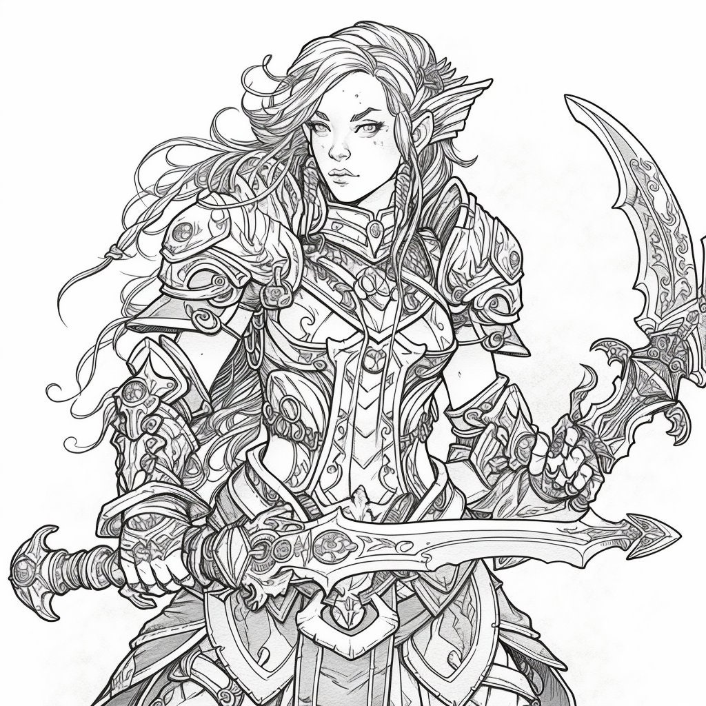 Dwarf Woman Rogue: A Stunning Collection of 20 Beautiful Pages for ...