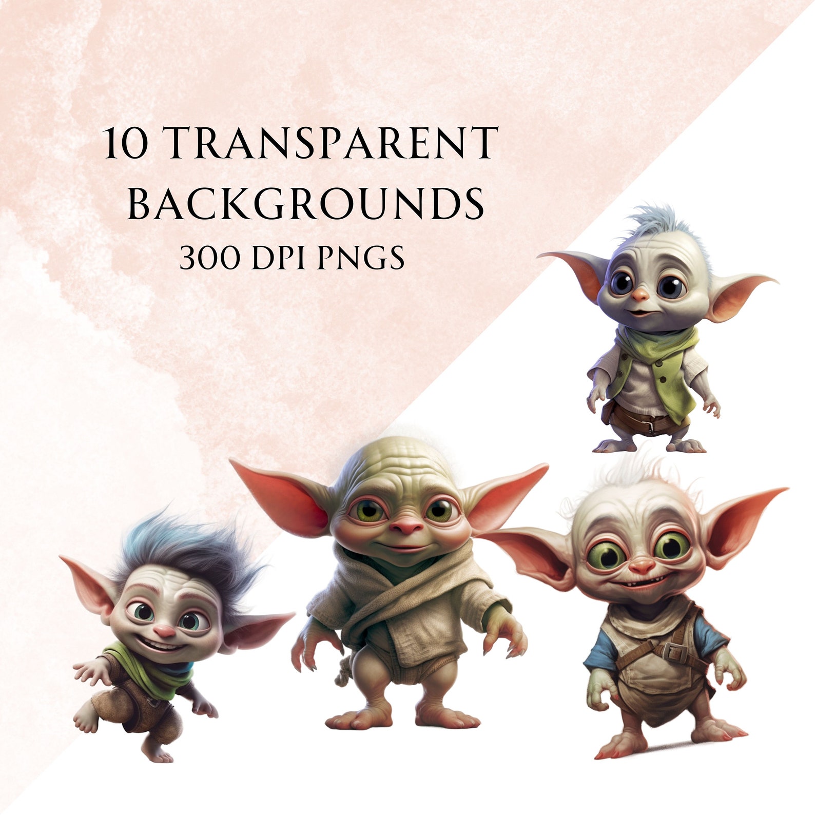 Baby Goblin Clipart, Clipart for Commercial Use, Transparent Pngs ...