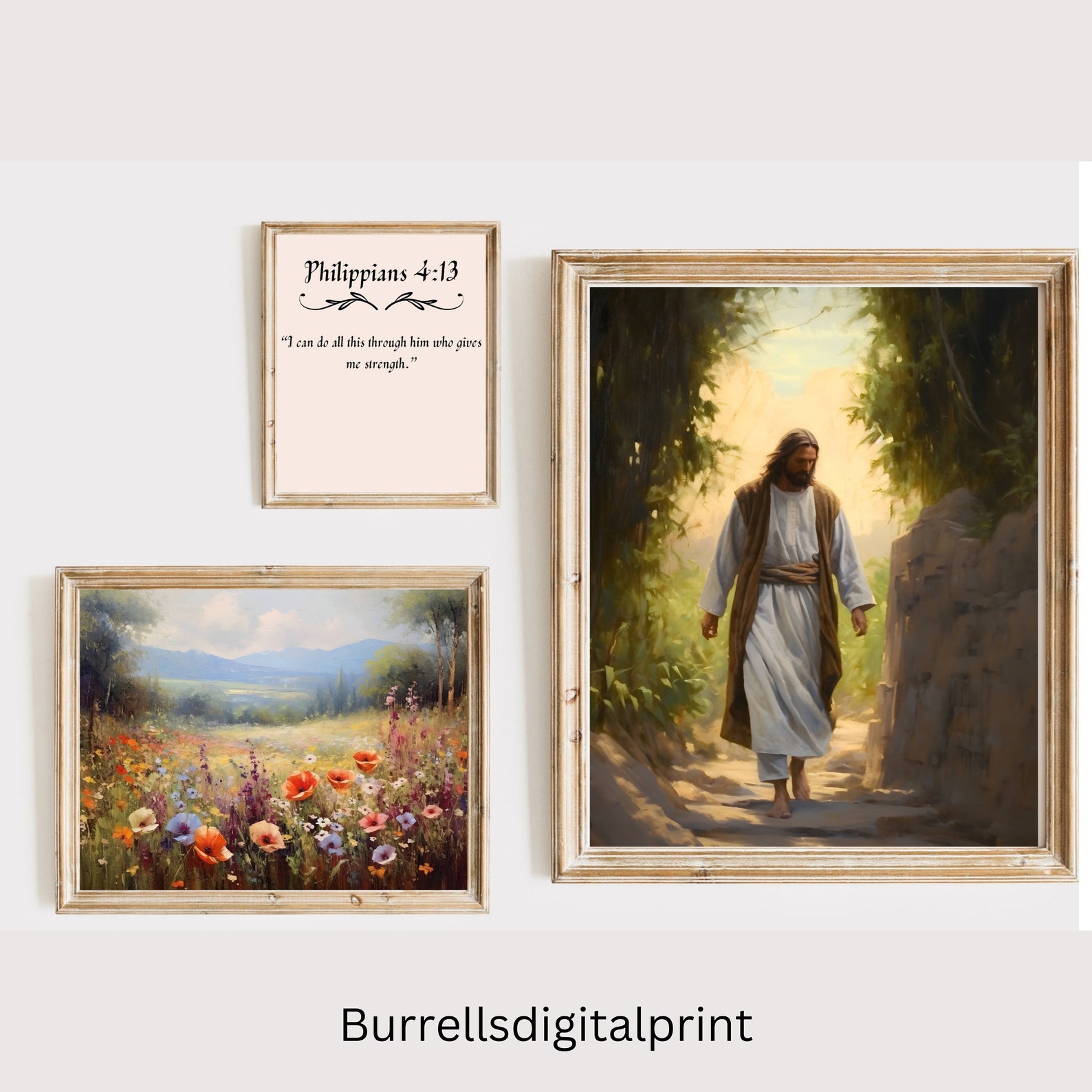 Christian Gallery Set of Nine, DIGITAL DOWNLOAD, Matthew 6 9-13 ...