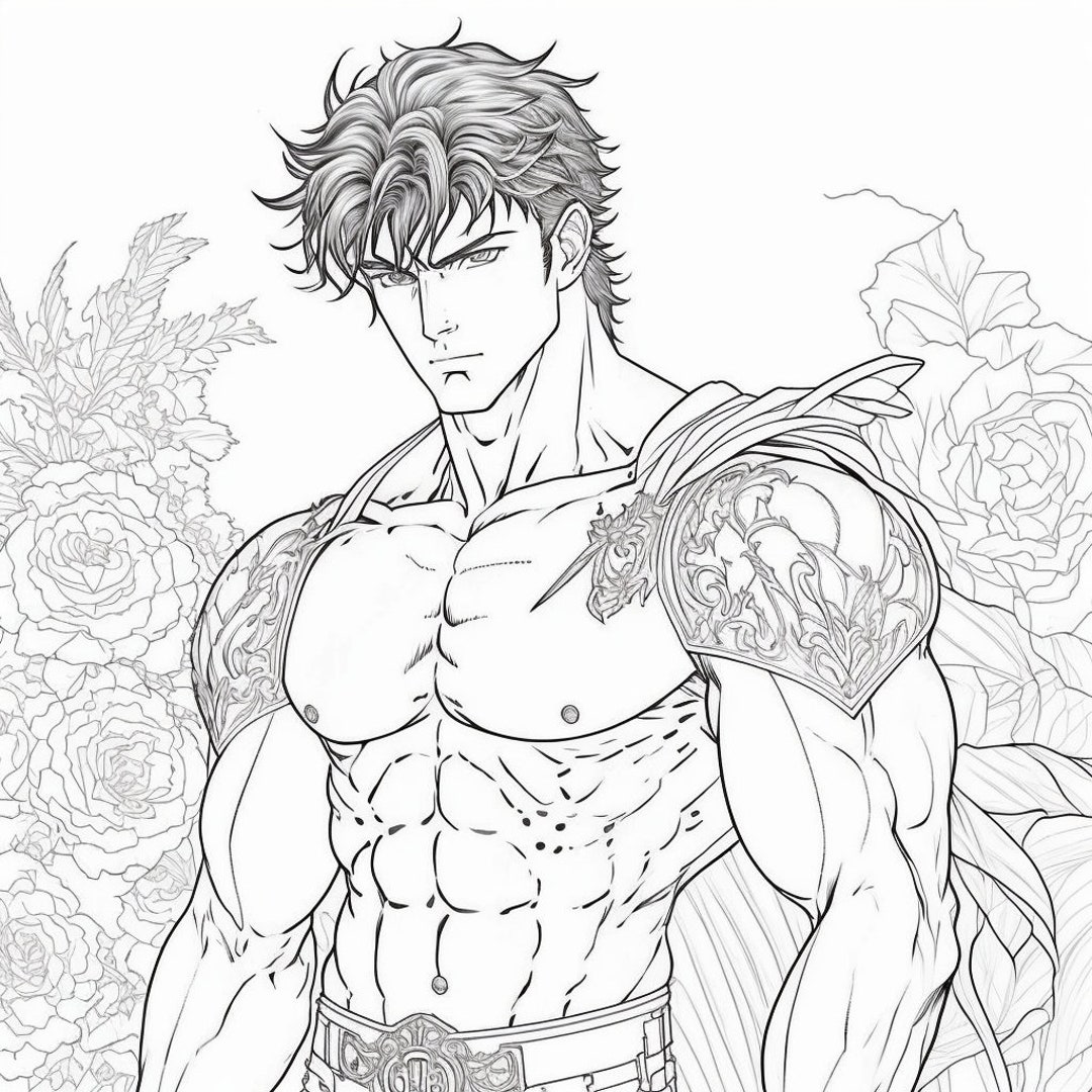 Fantasy Hunks: A Stunning Collection of 50 Beautiful Pages for - Etsy