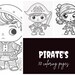 50 Coloring Pages for Kids Coloring Book Pirates Coloring Page Cute ...