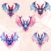 Pastel Bats Clipart Bundle, Clipart for Commercial Use, Transparent ...