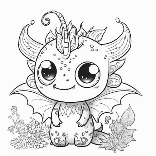 50 Adorable Creepy Monsters Coloring Book: for Adults and - Etsy