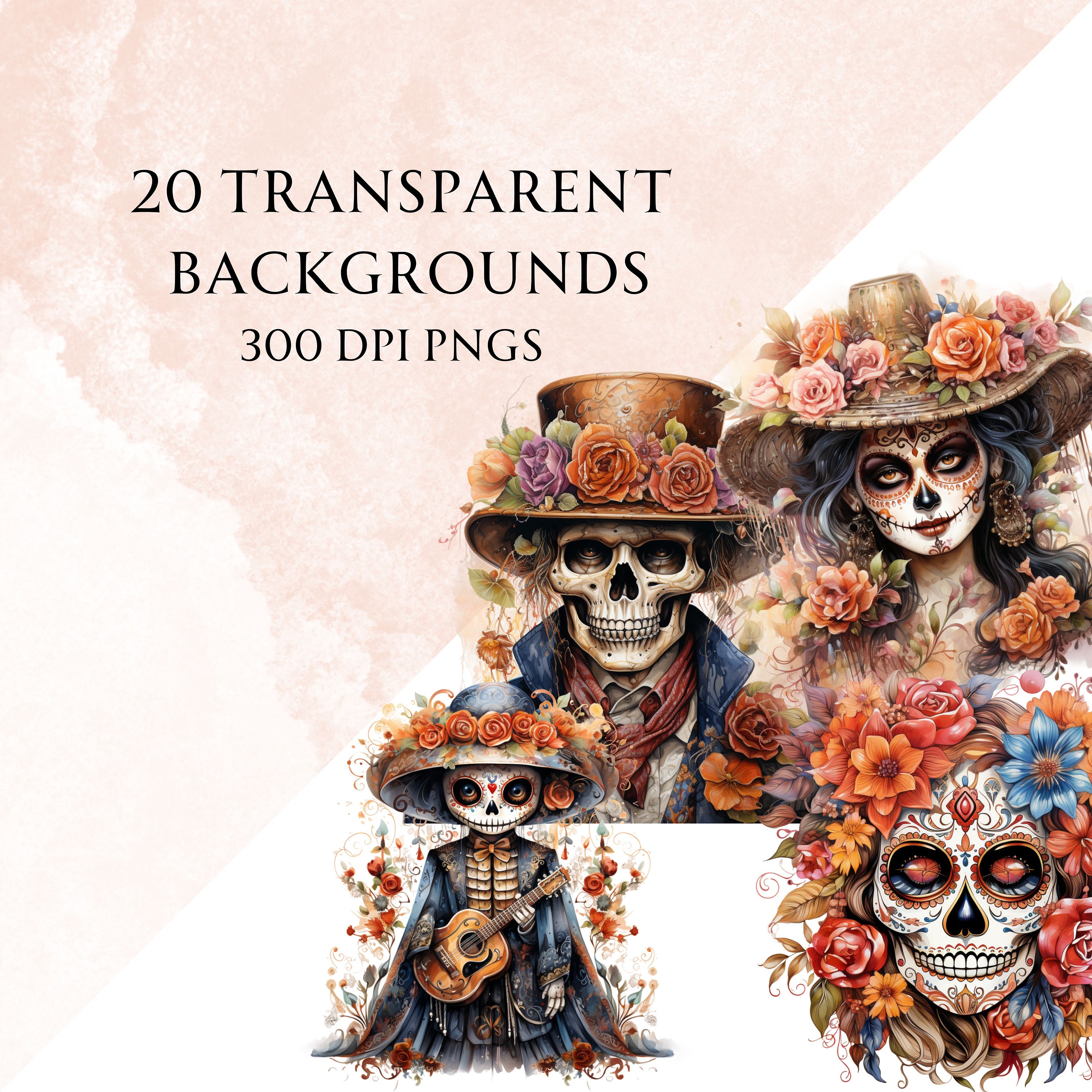 Día De Los Muertos Clipart Bundle, Clipart for Commercial Use ...