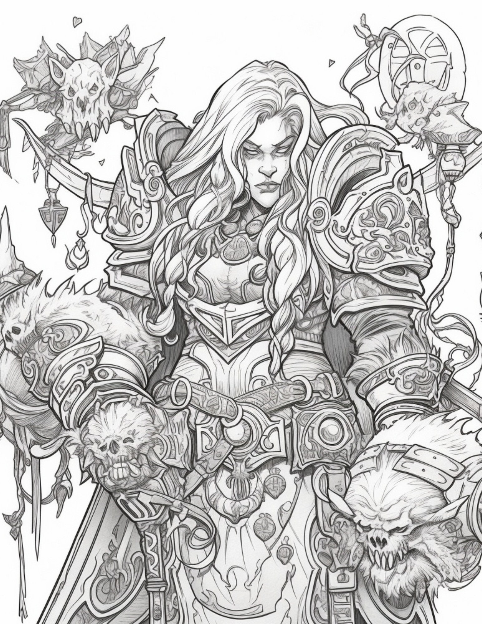 Dwarf Woman Warlocks: A Stunning Collection of 20 Beautiful Pages for ...