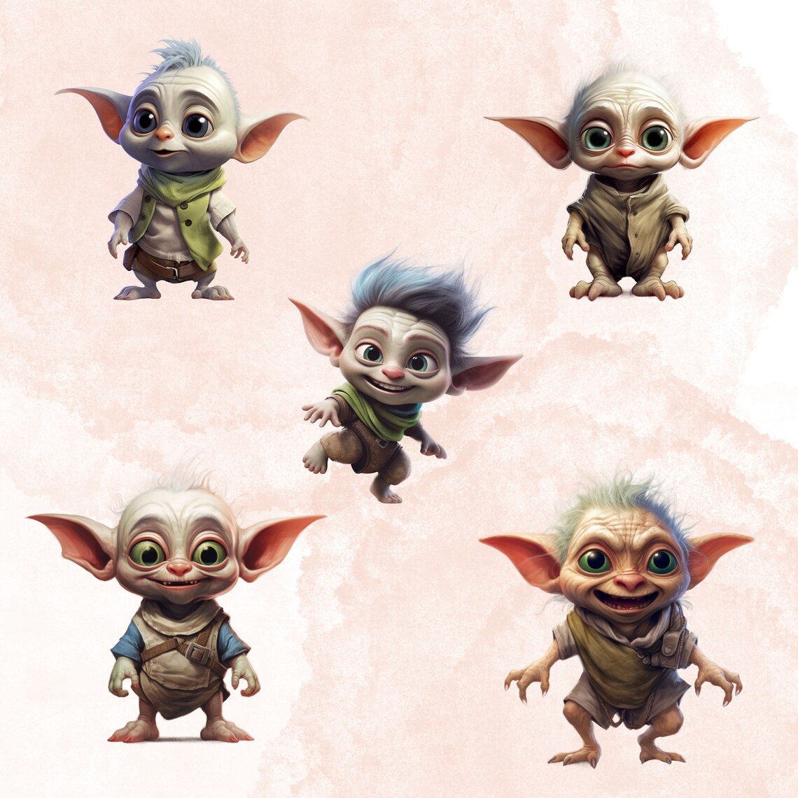 Baby Goblin Clipart, Clipart for Commercial Use, Transparent Pngs ...