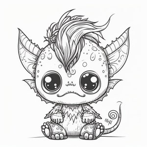 50 Adorable Creepy Monsters Coloring Book: for Adults and - Etsy 50 Adorable Creepy Monsters Coloring Book: for Adults and - Etsy