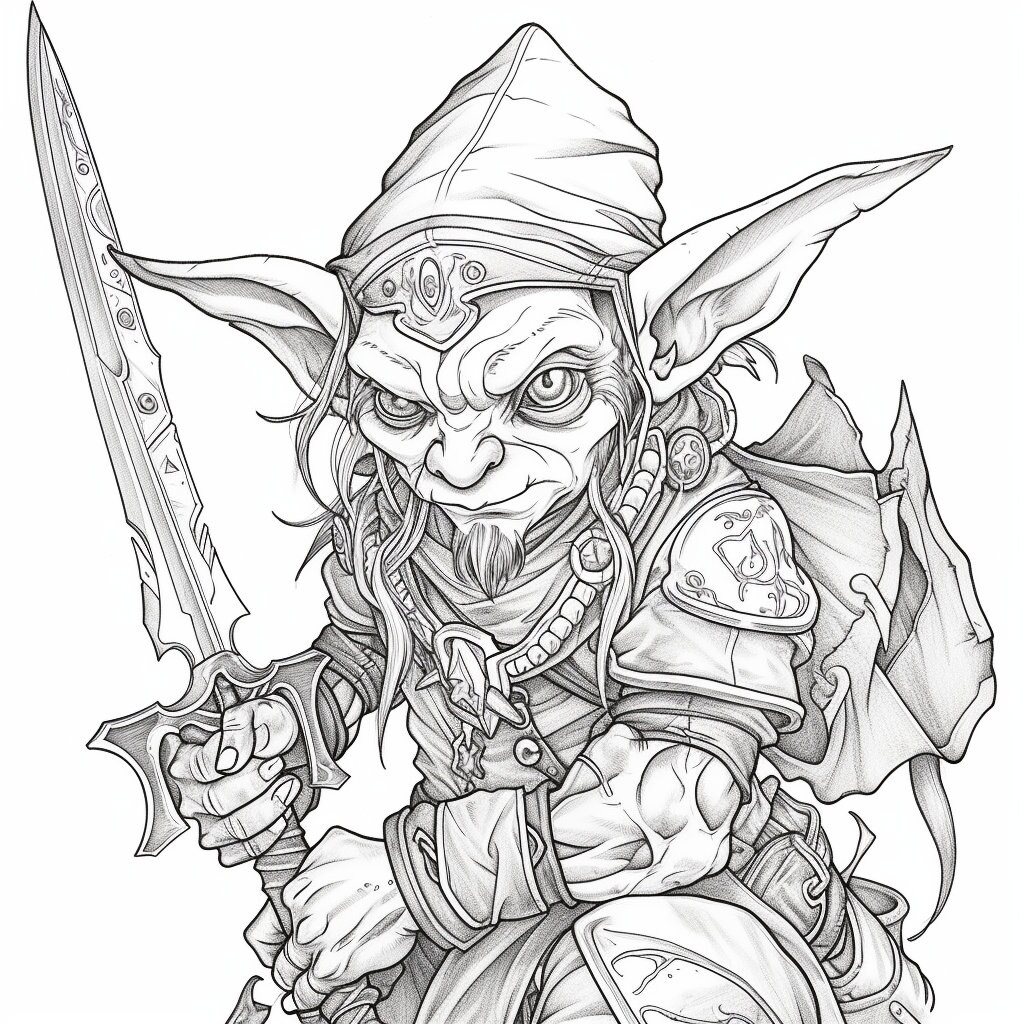 Goblin Rogue: A Stunning Collection of 20 Beautiful Pages for Adults to ...