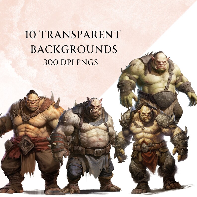 Fantasy Ogre Clipart, Clipart for Commercial Use, Transparent Pngs ...