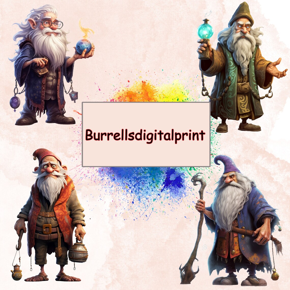 Warlock Clipart Cute Old Warlock Pngs Transparent Pngs - Etsy