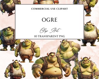 Fantasy Ogre Clipart, Clipart for Commercial Use, Transparent Pngs ...