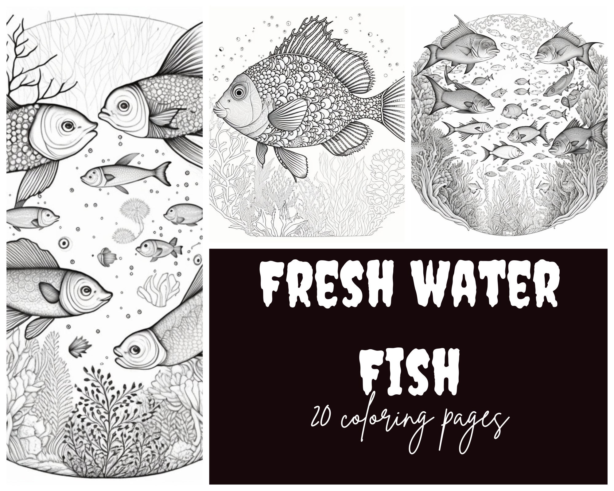 River Fish Coloring Pages